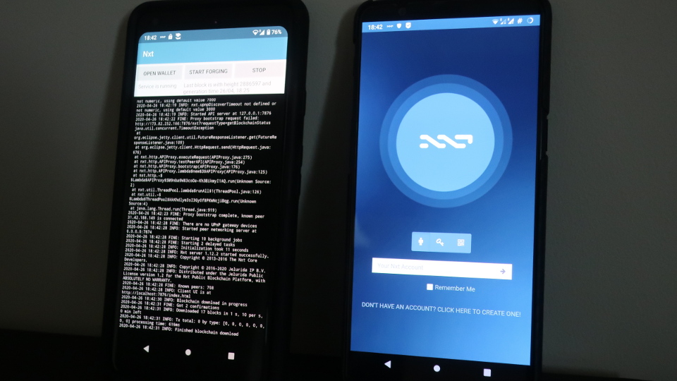 Blockchain Anywhere with Nxt on Android | Jelurida
